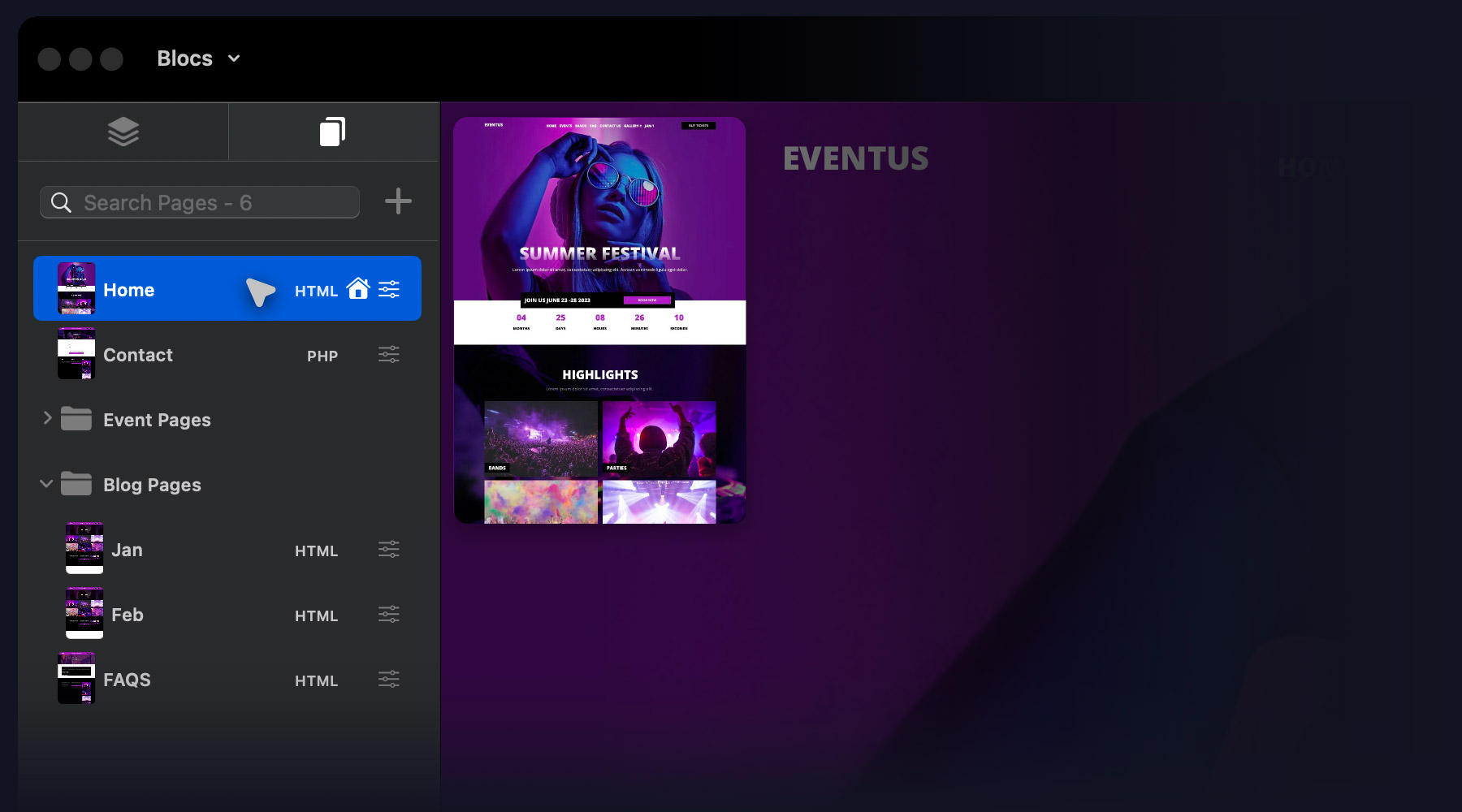 Best Mac Website Builder - Blocs